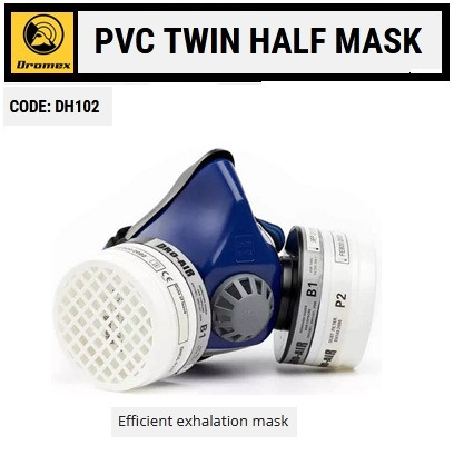 Dromex PVC Twin Half Mask DH102 | Safety Corp