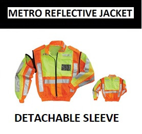Metro Reflective Jacket Detachable Sleeve | Safety Corp
