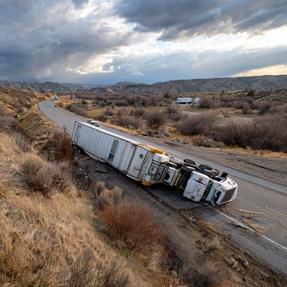 Semi-Truck Rollover Accidents — Causes, Dangers, and What Victims Should Do