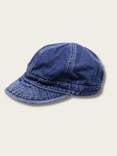 Vintage Washed Denim Cap | RueMood