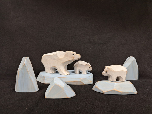 Ensemble Polaire, ours et glaciers | atelier-saint-cerf