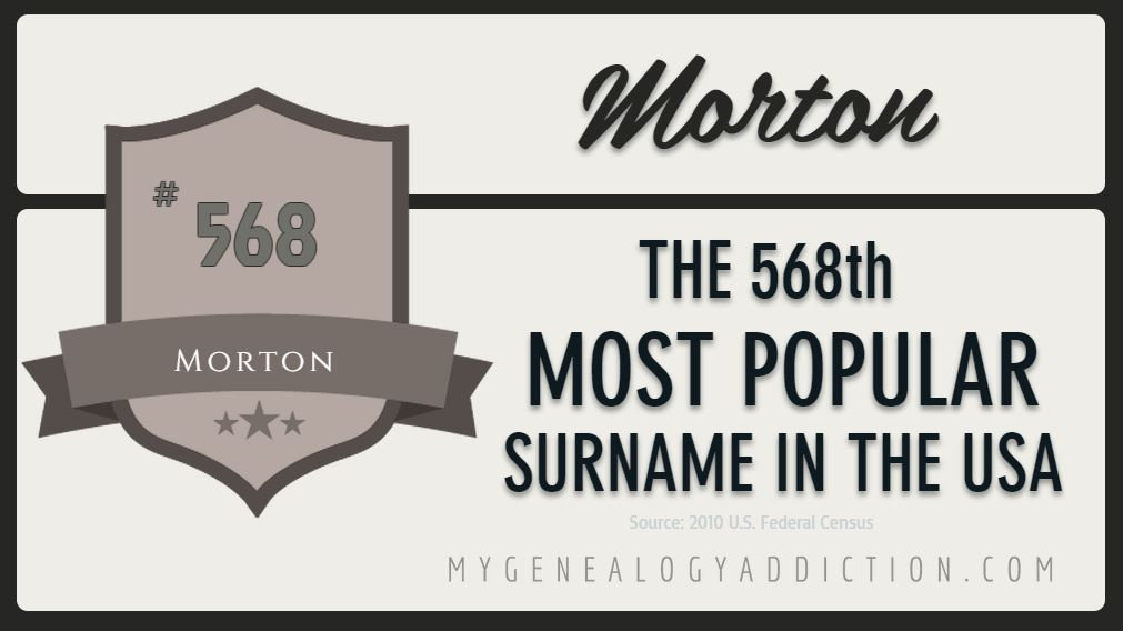 Morton family history, statistics, genealogy resources and more