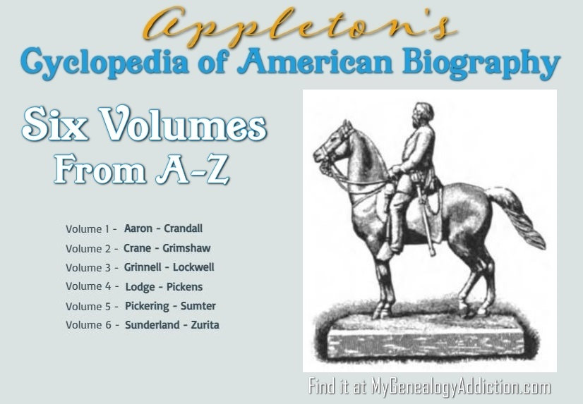 Appleton's Cyclopedia of American Biography | Genealogy Resources ...
