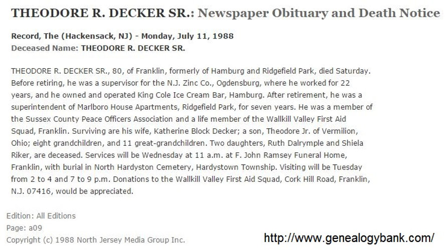 Theodore R. Decker (1908-1988)