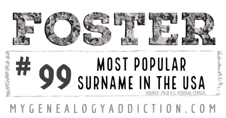Foster family history, statistics, genealogy resources and more
