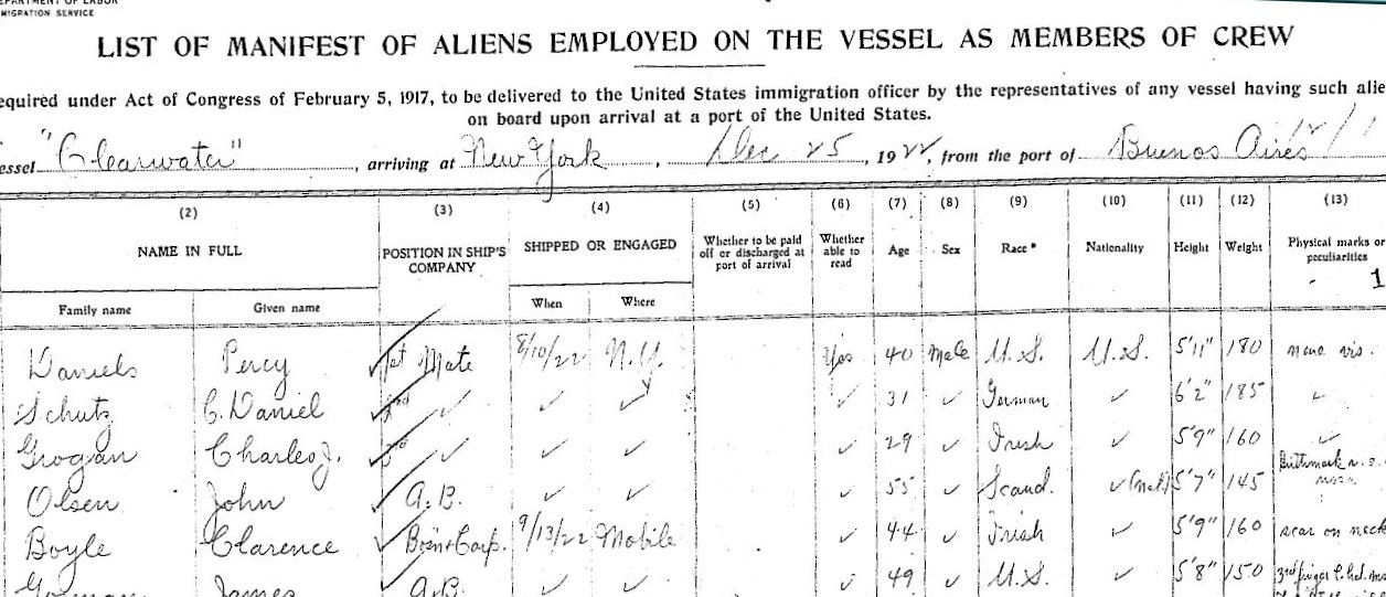 The travels of Percy Daniels