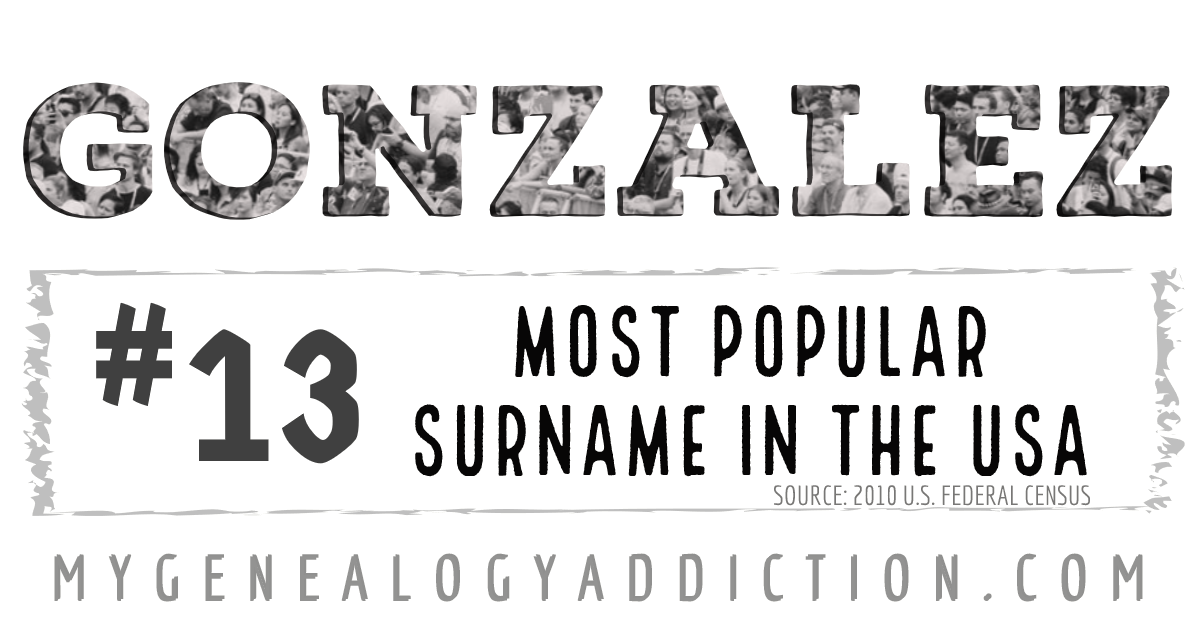 Gonzalez family history, statistics, genealogy resources and more