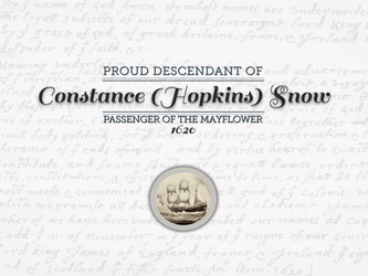 Constance (Hopkins) Snow, Mayflower Passenger