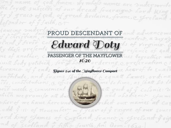 Edward Doty, Mayflower Passenger