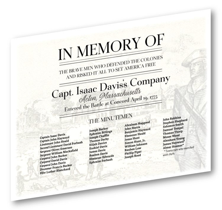 Capt. Isaac Davis's Company, 1