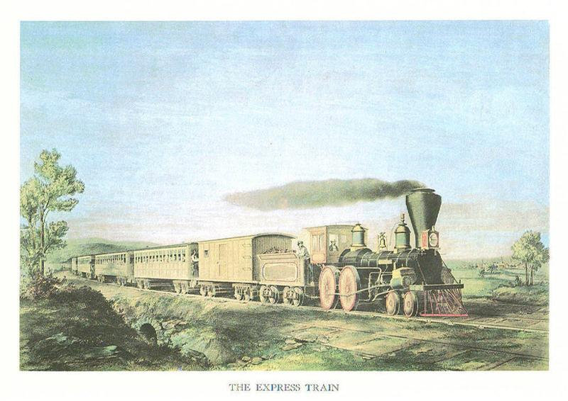 "THE EXPRESS TRAIN" Artwork by Currier & Ives