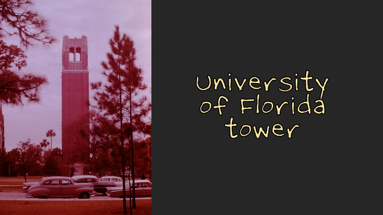 University of Florida Tower - Film processed Mar, 1963 vintage photo