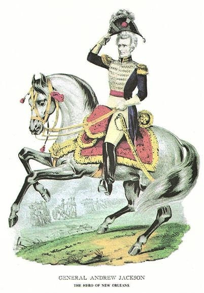 "WAR OF 1812 GENERAL ANDREW JACKSON" Artwork by Currier & Ives