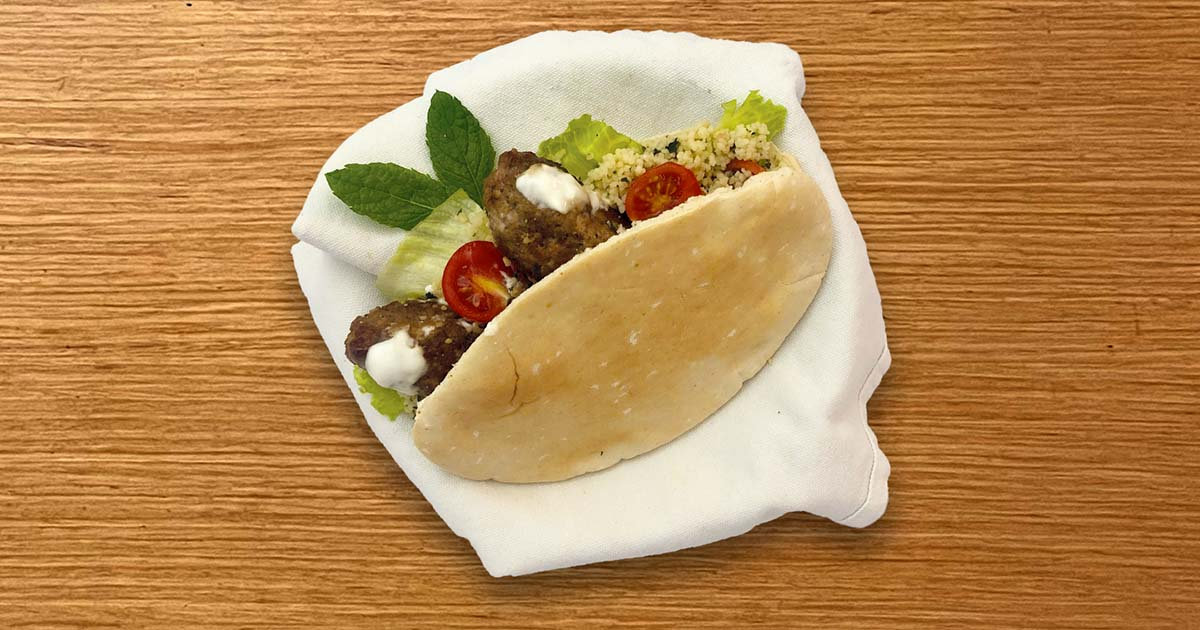Beef Kofta in Pitta Pockets