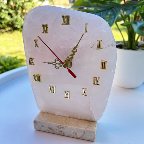 Ceas din Cuart Roz unicat si deosebit | Unicatshop