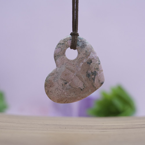 Pandantiv mare din piatra Rodocrozit | Unicatshop