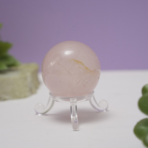 Sfera piatra semipretioasa Cuart Roz | Unicatshop