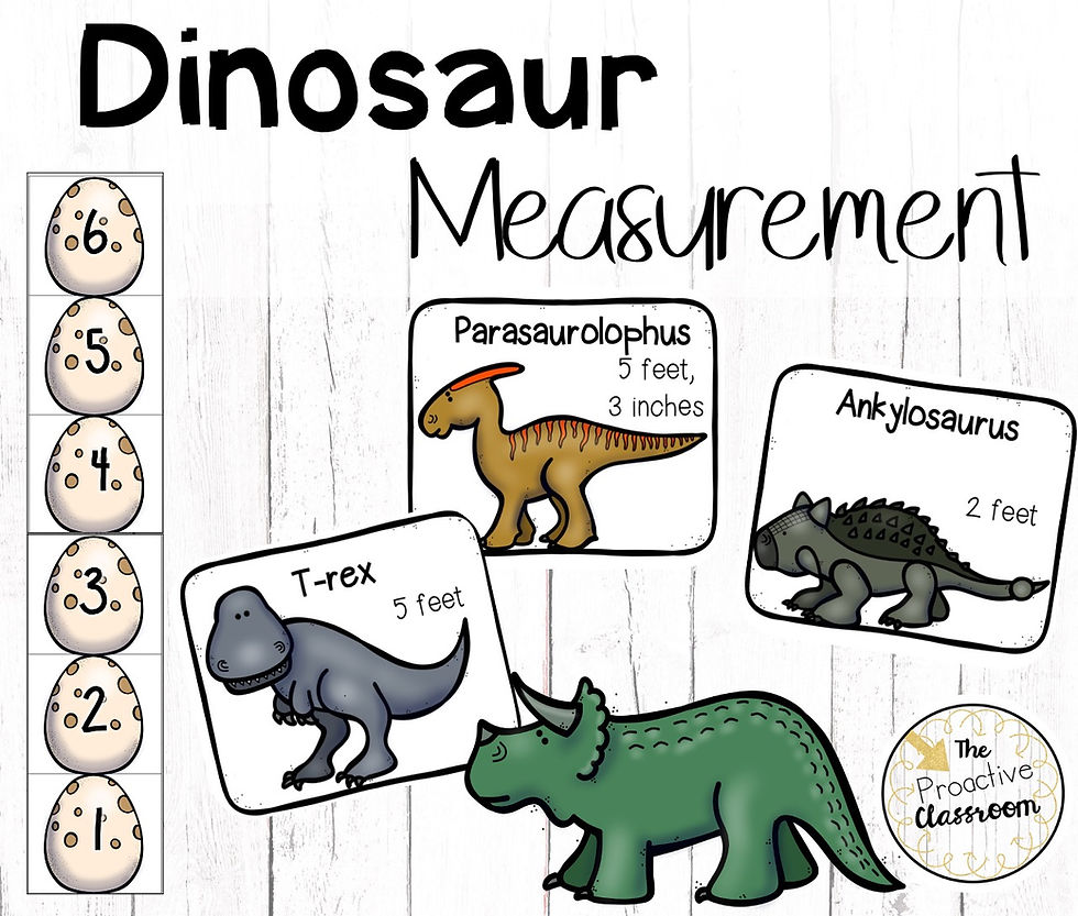 Dinosaur Thematic Unit in Preschool