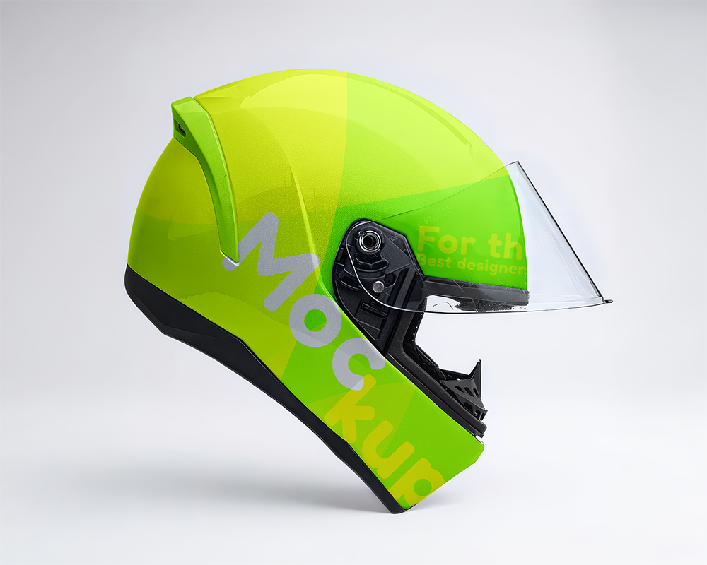 Motorcycle Helmet PSD Mockup in 4K Quality | Casal Mockup