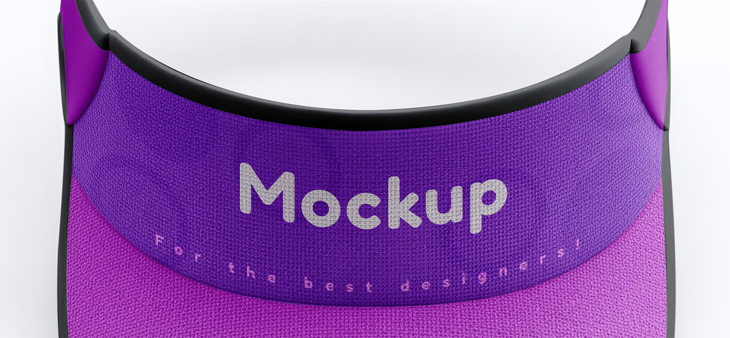 4K PSD Mockup of Sports Visor | Casal Mockup