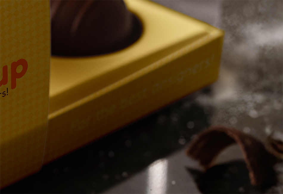 Chocolate Truffle Box and Strap PSD Mockup in 4K Quality