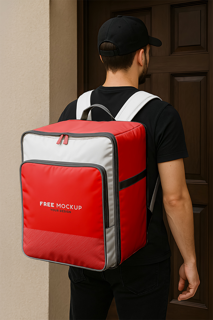 Free Delivery Bag Mockup in PSD File | Casal Mockup