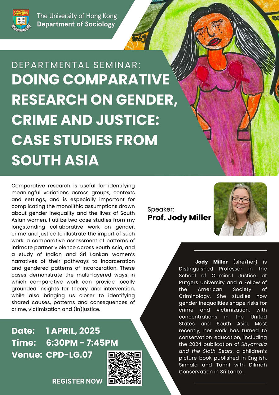 Departmental Seminar: Doing Comparative Research on Gender, Crime and ...