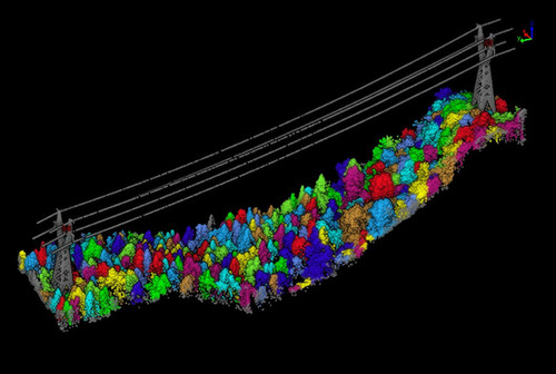 Software for powerline inspection from LIDAR