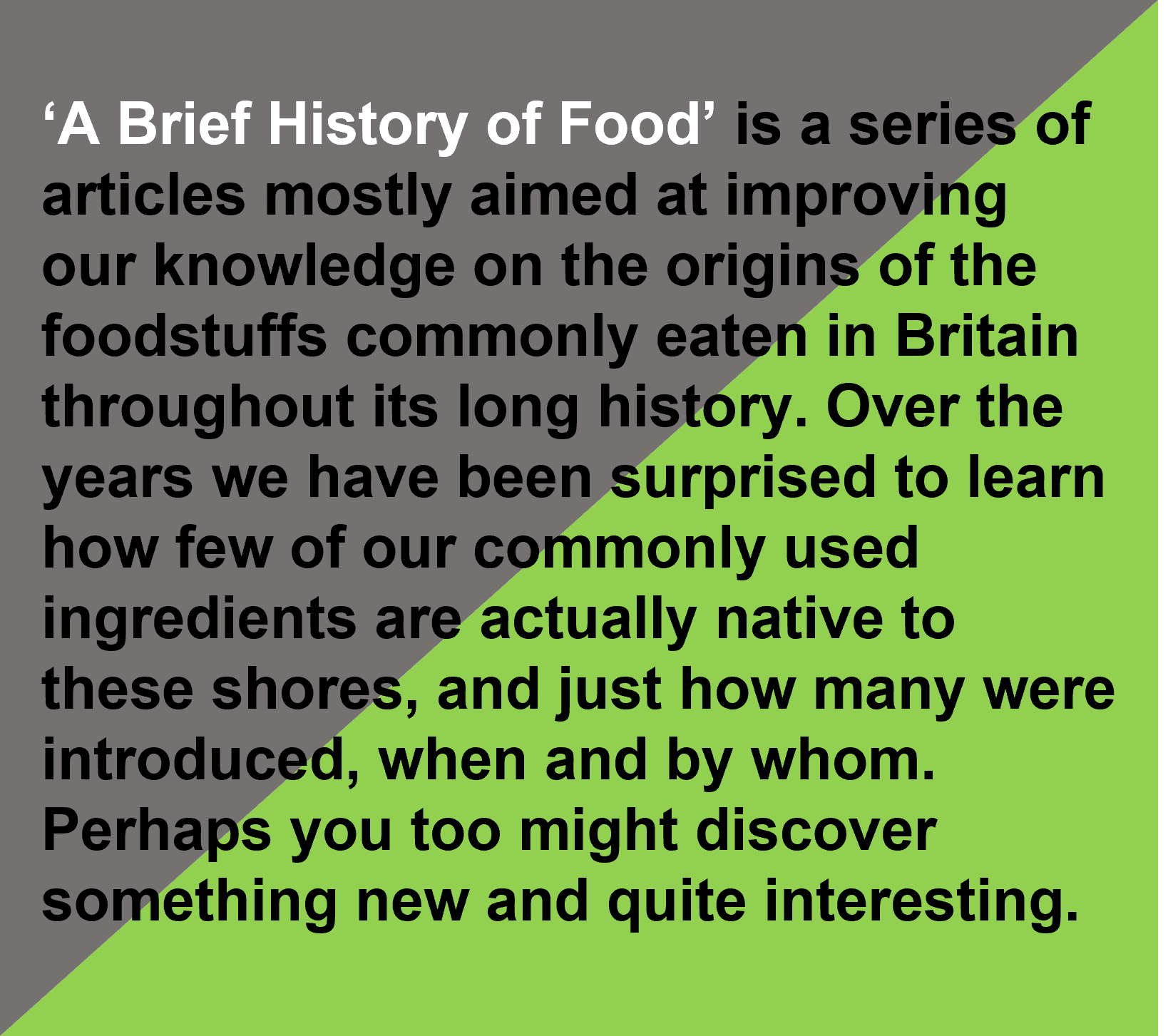 A Brief History of Food: Oranges