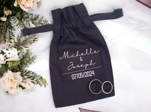 Personalised Wedding Ring Pouch | Storks And Rainbows