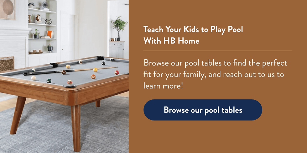 How to Teach Your Kids to Play Pool