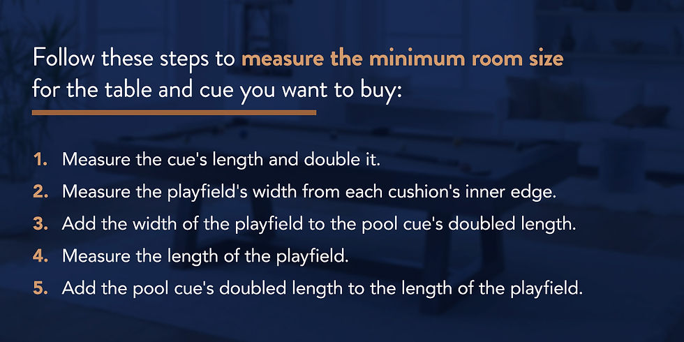 Pool Table Room Size Requirements | HB Home