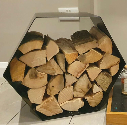 Hexagon Log Store | Wooley Fabrication