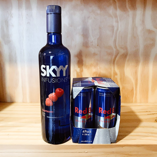 Skyy Raspberry + 4 Red Bull | KËLBER - almacén de