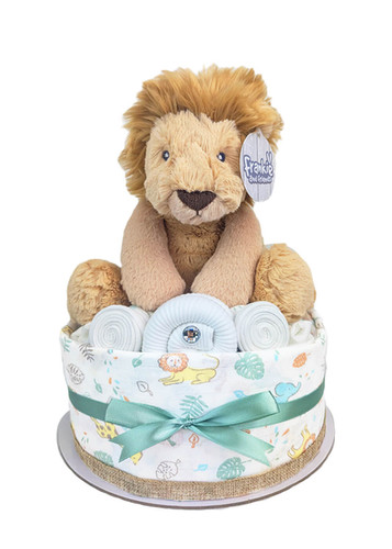 Baby Boy Lion Nappy Cake | Baby Gifts Australia