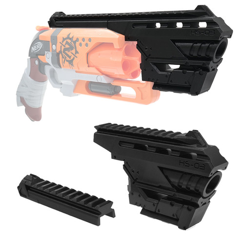MaLiang 3D Handgun Barrel Top Rail for Nerf HammerShot | AK Blaster MOD