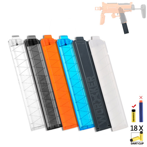 Worker Angled Talon Short Dart 18 Rounds Magazine | AK Blaster MOD