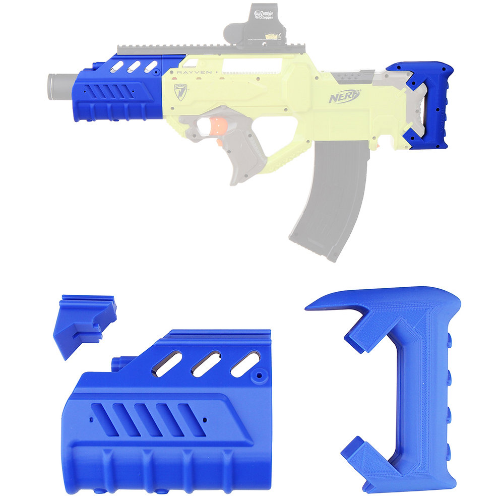 Worker MOD F10555 Bullpup Rifle Imitation Kit 3DPrint for Nerf RAYVEN ...