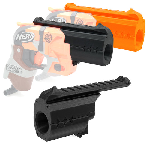 AKBM Barrel Tactical Rail Kit for Nerf Micro Hammershot | AK Blaster MOD