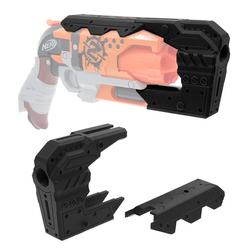 MaLiang 3D Hades Barrel Mechanicern Style for Nerf HammerShot | AK ...