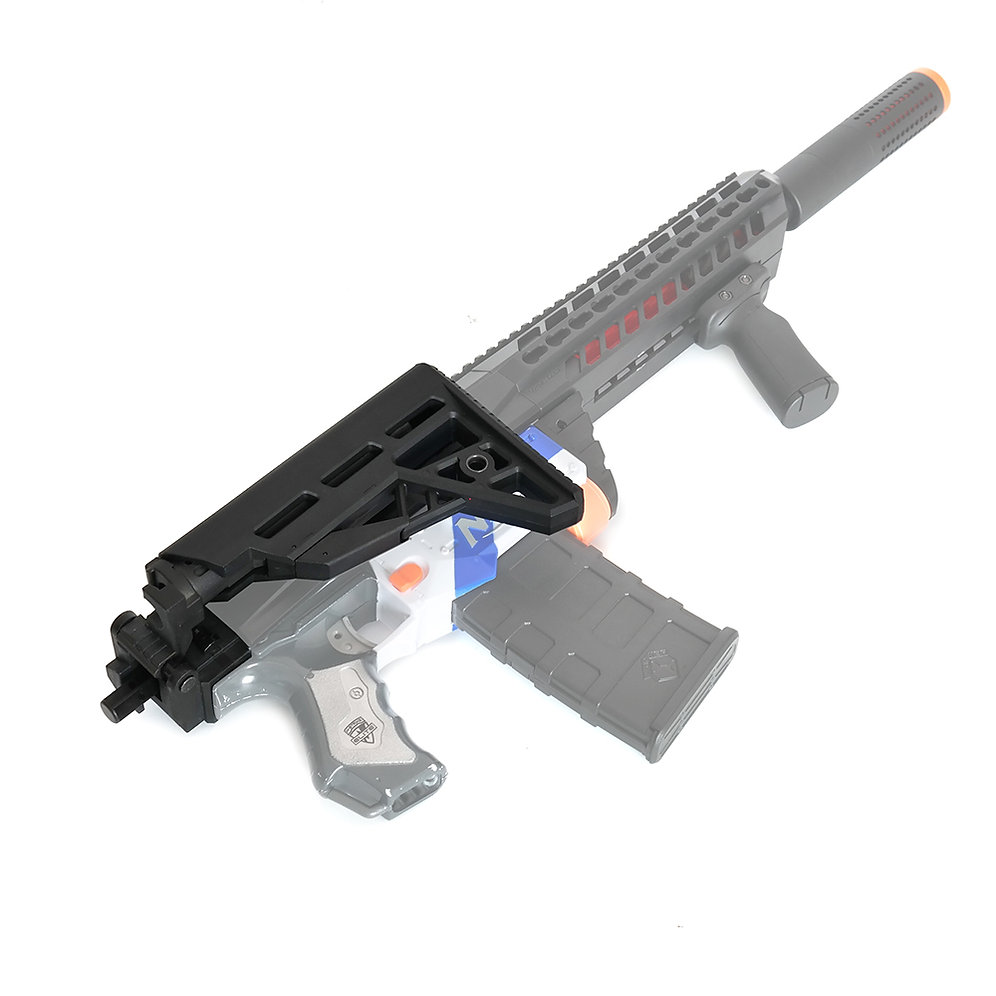 Worker MOD Tactical Adjustable ButtStock Black Minimal Style for Nerf ...