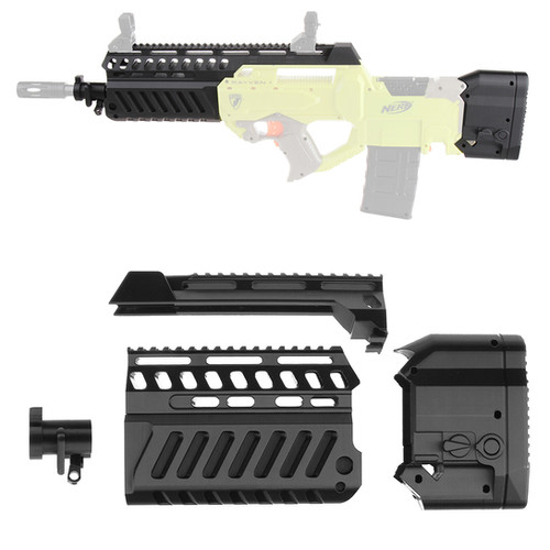 Worker Tavor X95 Bullpup Barrel Buttstock for Nerf Rayven | AK Blaster MOD