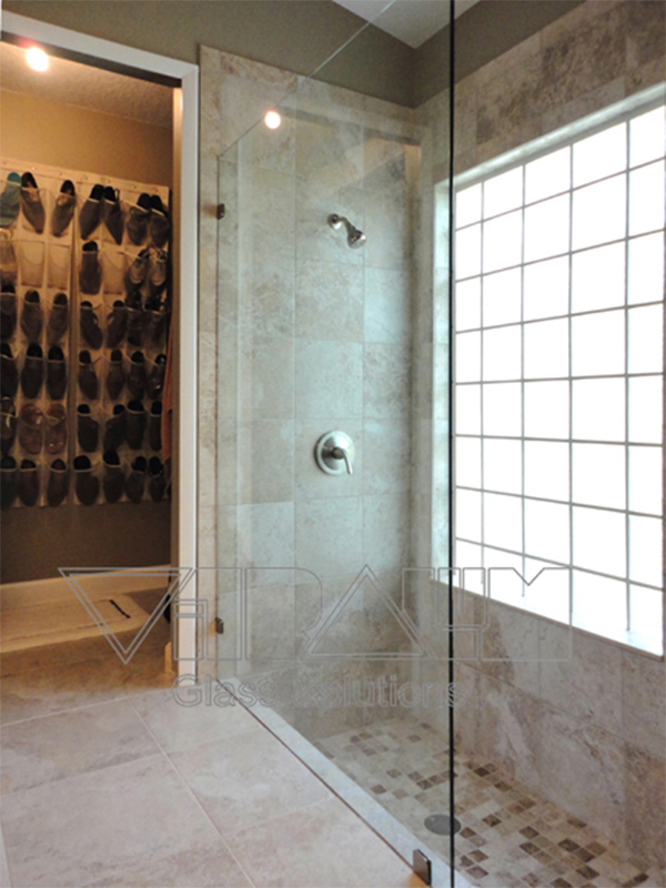 Fixed Panel - Frameless Shower Doors - Vitralum Glass Solutions