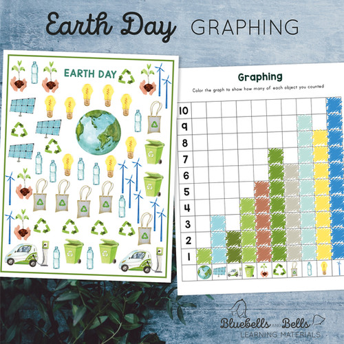 Earth day printable Graphing. Preschool I Spy counting activity ...
