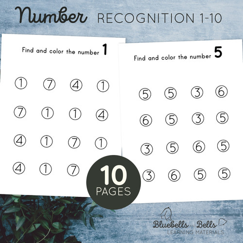 Number dab it worksheets. Dot markers printable. | Bluebellsandbells
