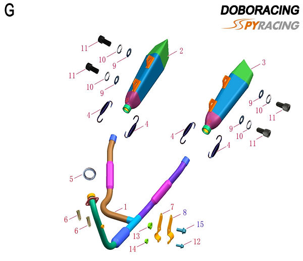 Spy Racing F3 350 Diagram of parts | JINLING QUAD PARTS