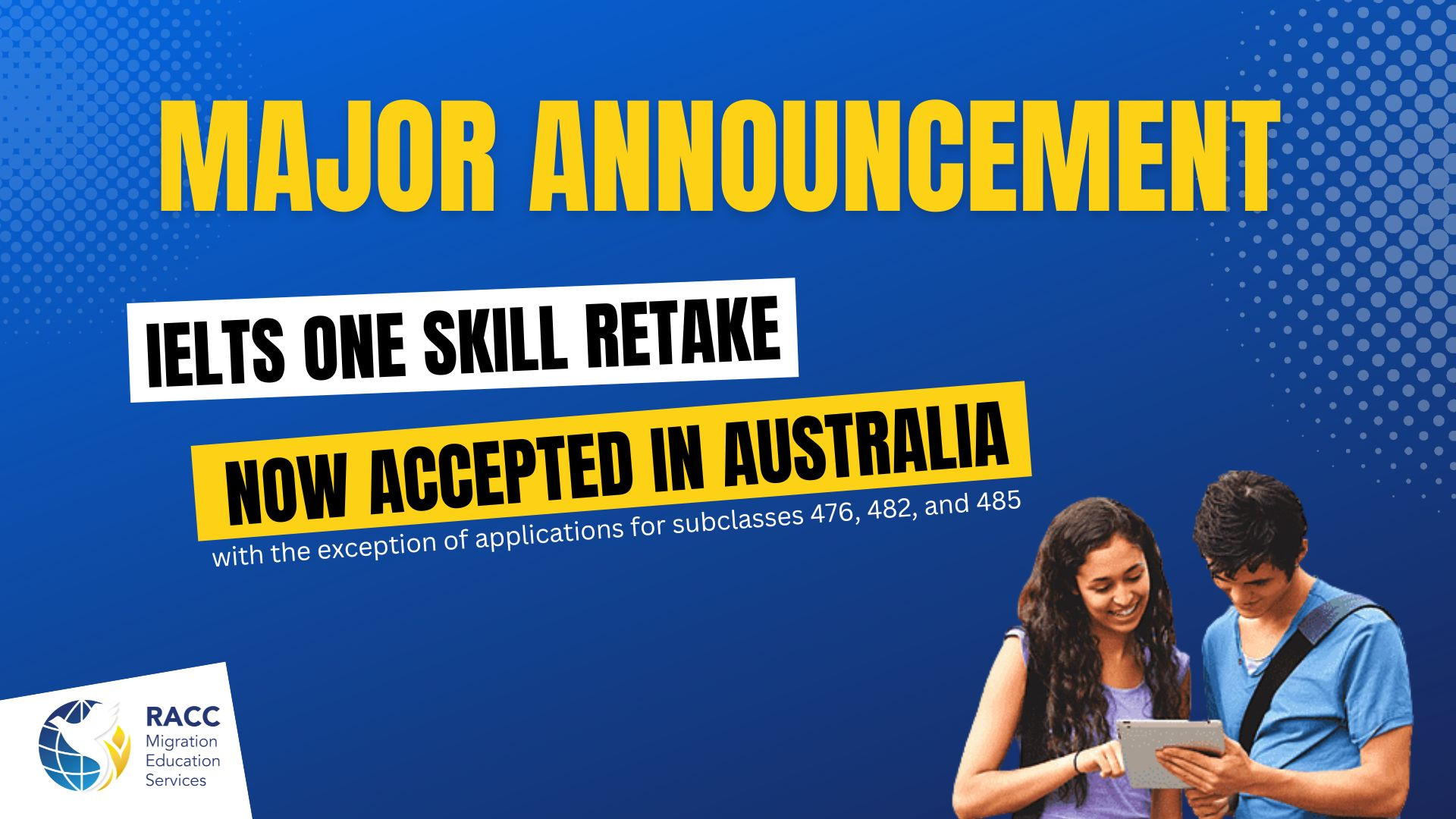IELTS With OSR One Skill Retake Is Now Accepted In Australia ielts-with-osr-one-skill-retake-is-now-accepted-in-australia