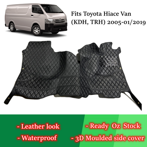 3D Moulded Waterproof Floor Mats for Toyota Hiace Van (KDH, TRH) 2005 ...