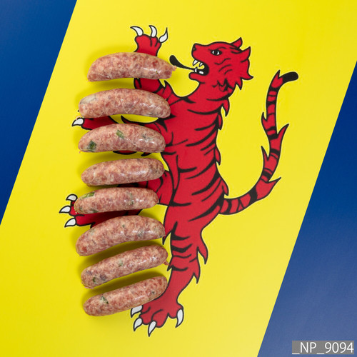 1kg of Fenland Flag Pork Sausages | Bramblebee Farms