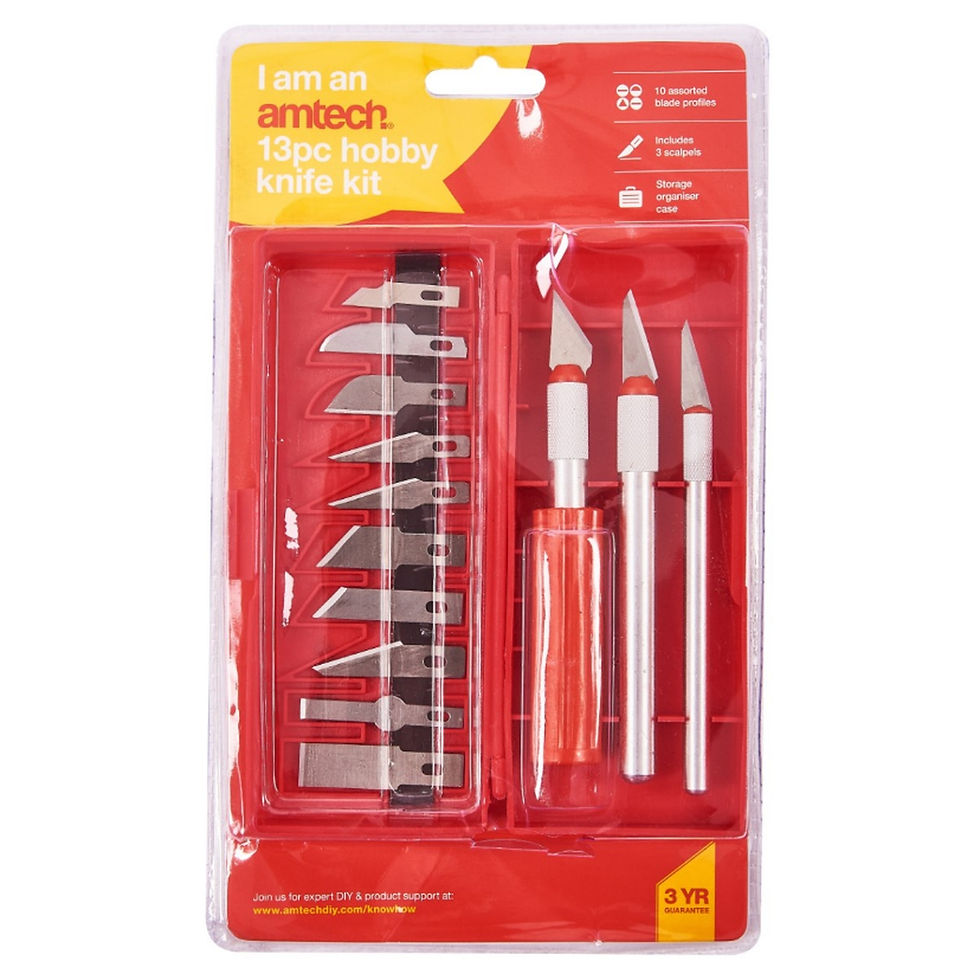 13 Piece Knife Cutting set for Hobby modelers. Knives in case ...